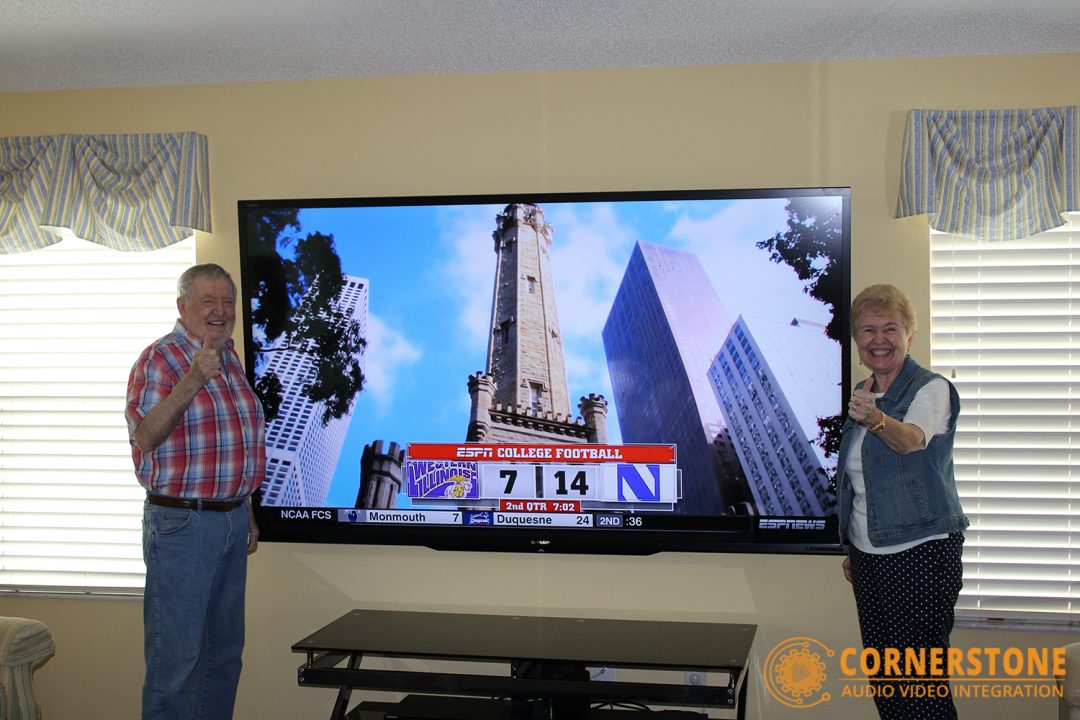 90 inch TV Installation - Happy • Cornerstone Audio Video Integration
